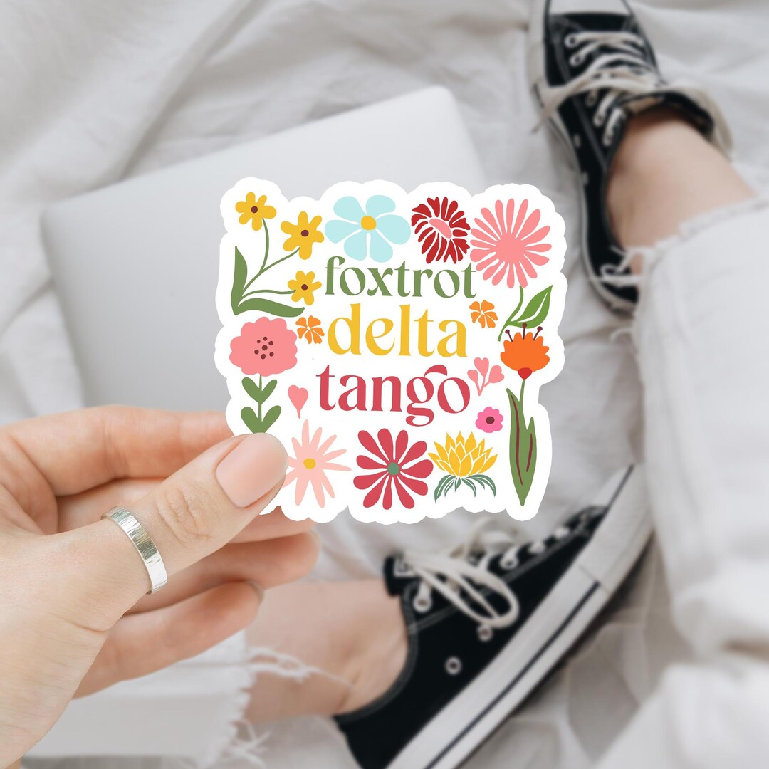 Foxtrot Delta Tango Sticker, Human Rights Feminist Stickers, Liberal ...