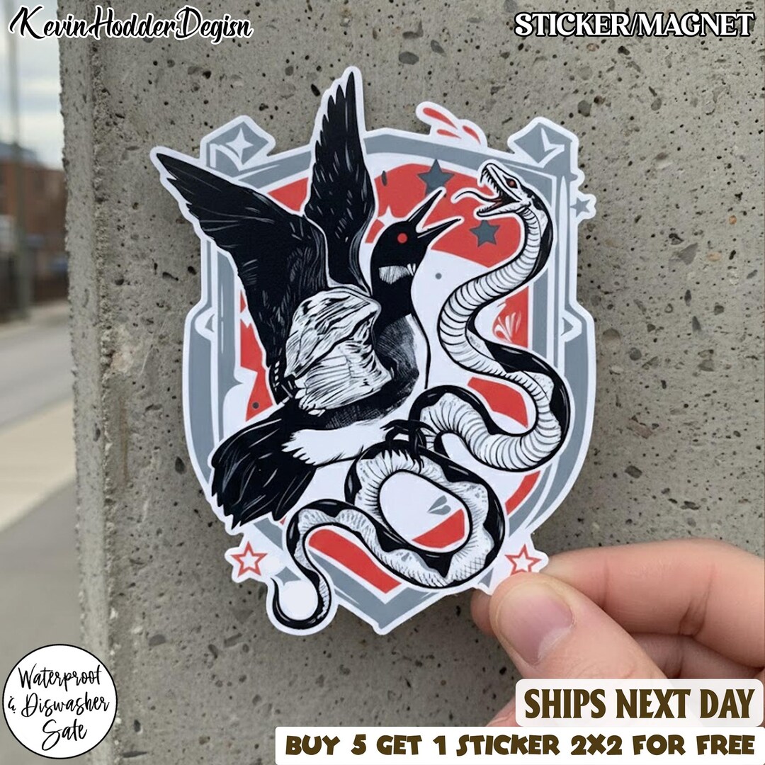The Loon MN State Bird Sticker, Minnesota Rebel Alliance Political ...