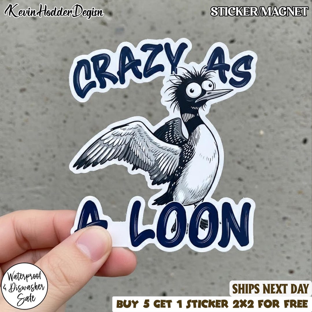 Minnesota Crazy as A Loon Fuck Ice Anti Trump Sticker/car Magnet, MN ...