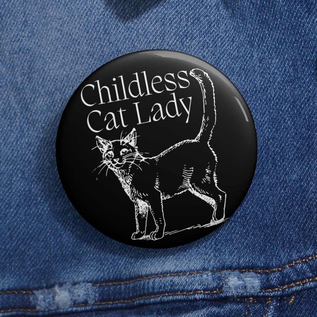 Cat Ladies for Kamala Harris, Cat Lady Pin Button, Kamala President ...