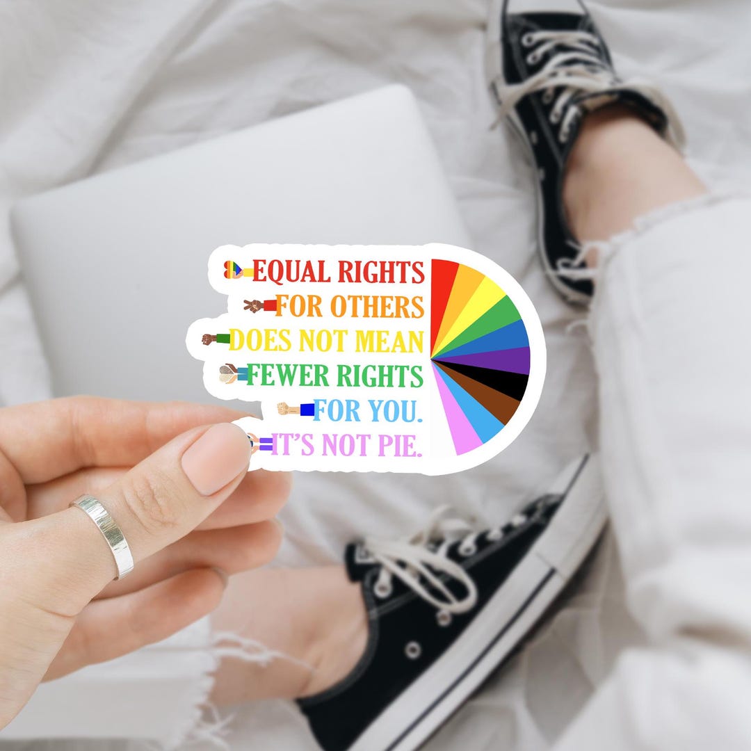 Equal Rights for Others LGBT Human Right Sticker, Pride Sticker ...