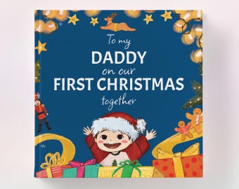 New Dad Gift First Christmas as Dad Baby s First Christmas First Christmas as my Daddy Personalized Children s Book