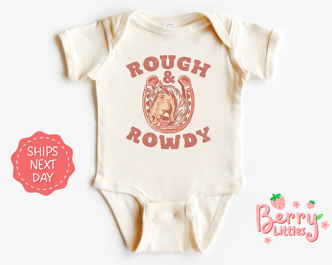 Rough & Rowdy Cowboy Baby Onesie® for Boys - Western, Country Baby ...