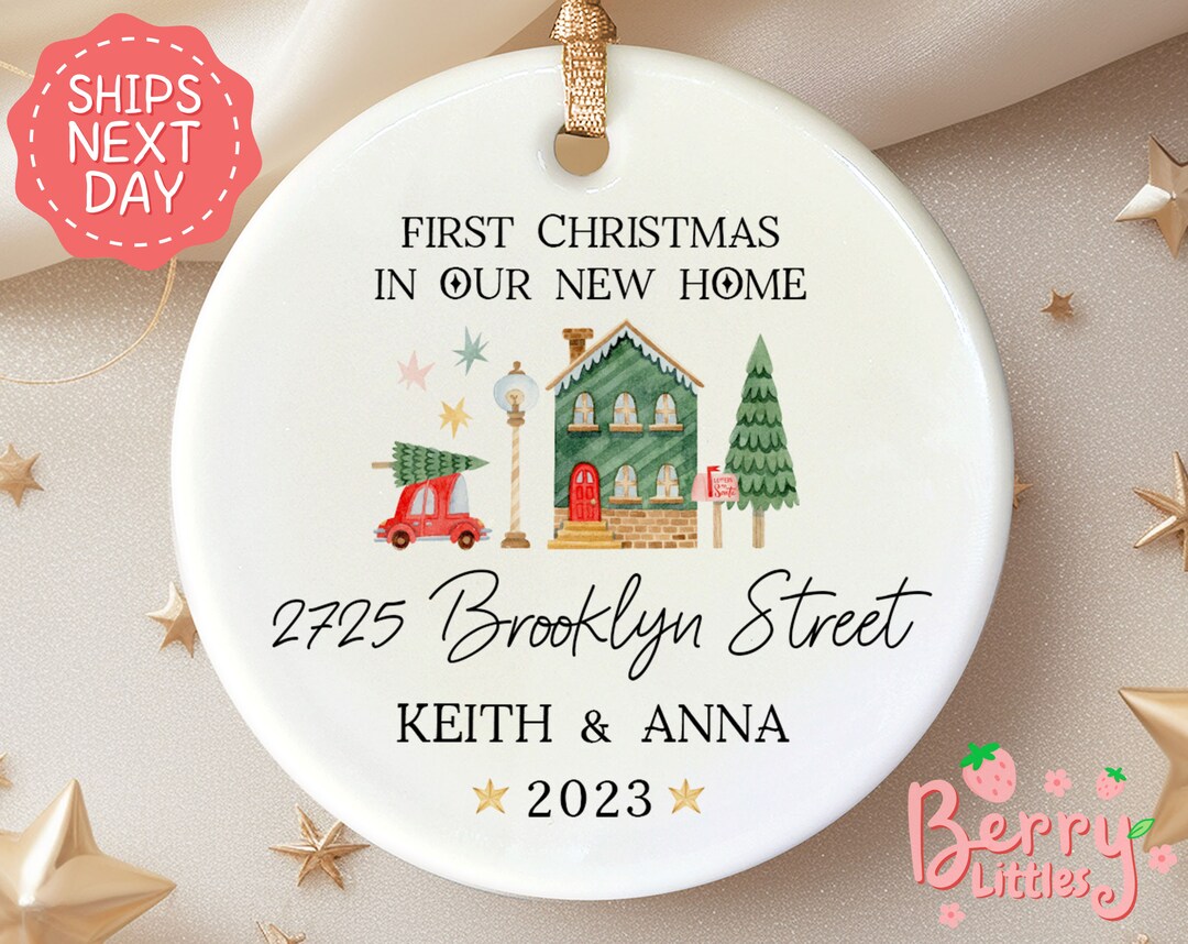 Personalized New Home Ornament New Home Christmas Ornament First House ...