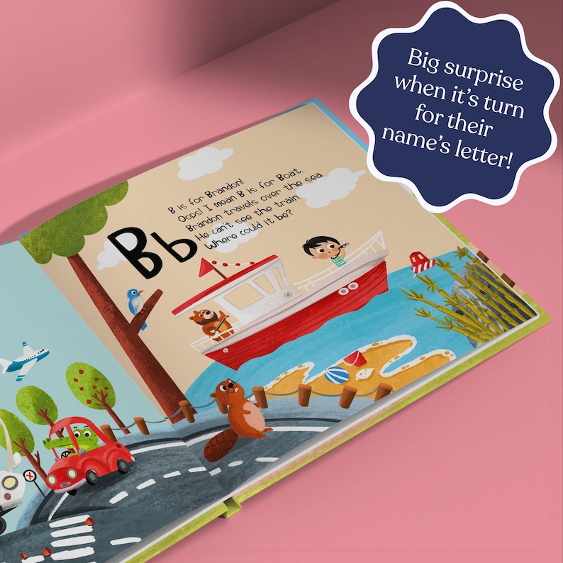 ABC Book - Learning the Abcs - Alphabet Book - Personalized Children's ...