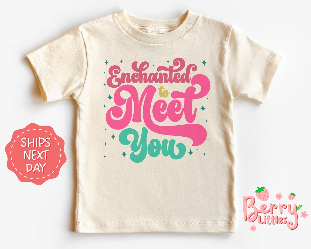 Enchanted to Meet You - Girl Kids Shirt - First Concert Shirt for Kids ...