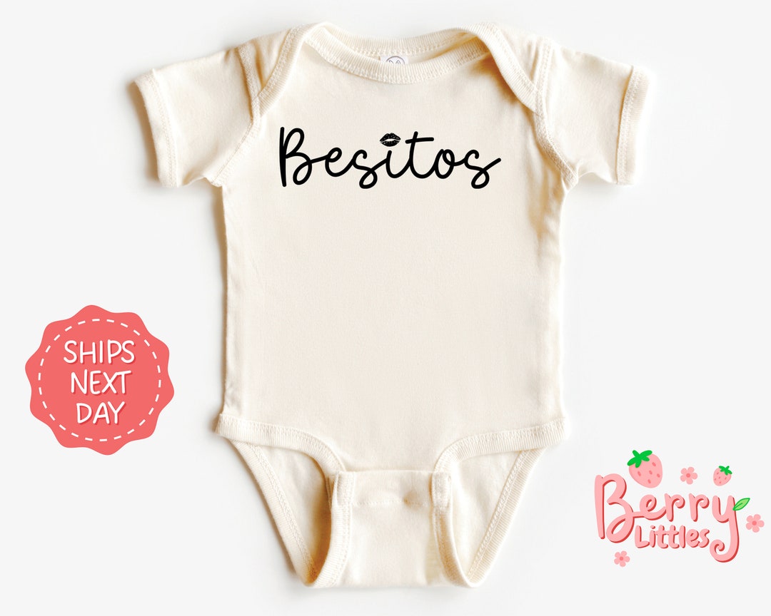 Besitos Spanish Baby Onesie® - Cute Baby Reveal Natural Youth Onesie ...