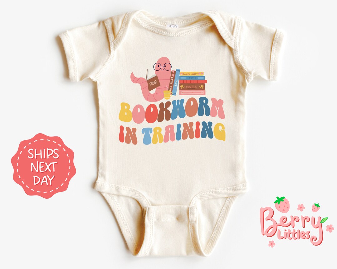 Bookworm in Training Baby Reveal Onesie® - School Librarian Baby ...