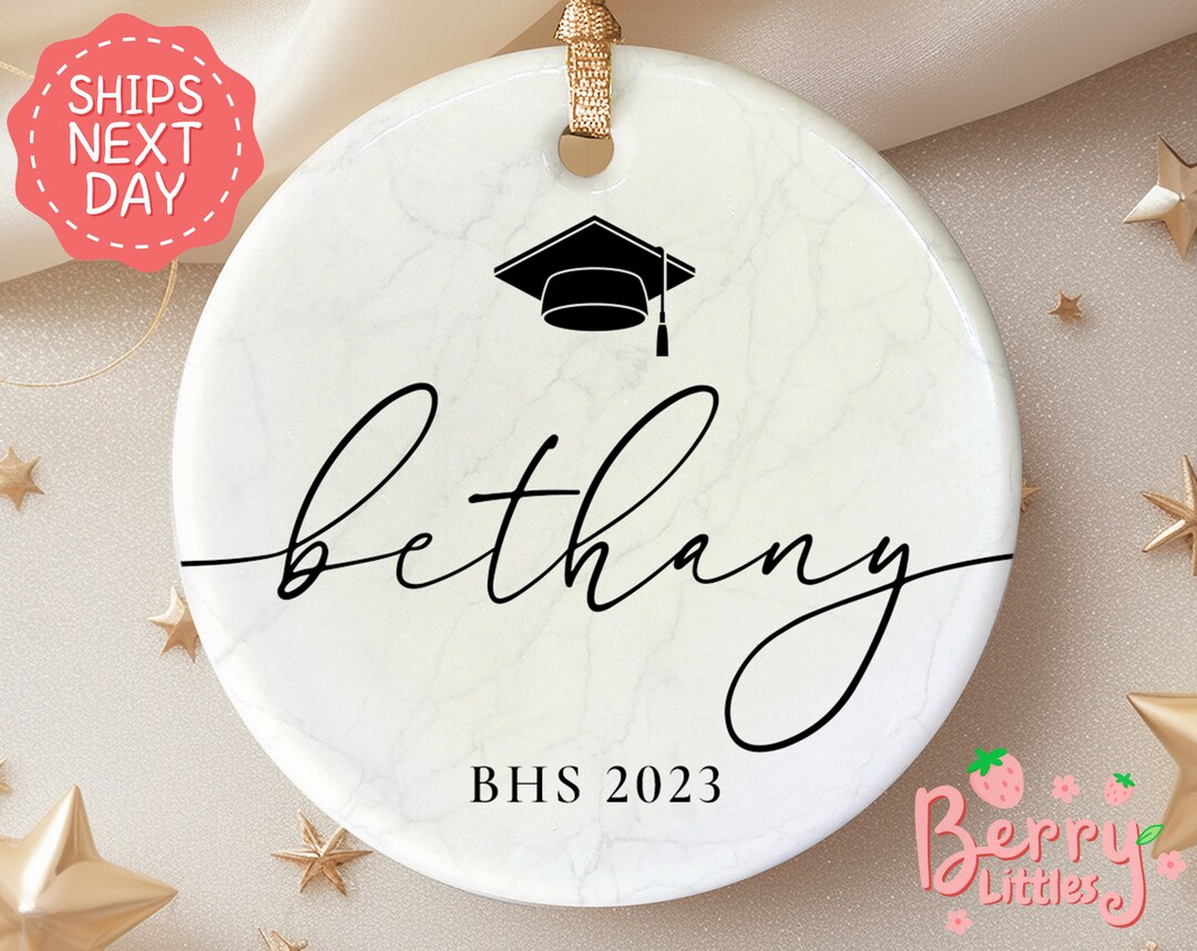 Personalized Graduation Gift - Custom Ornament - Class of College ...