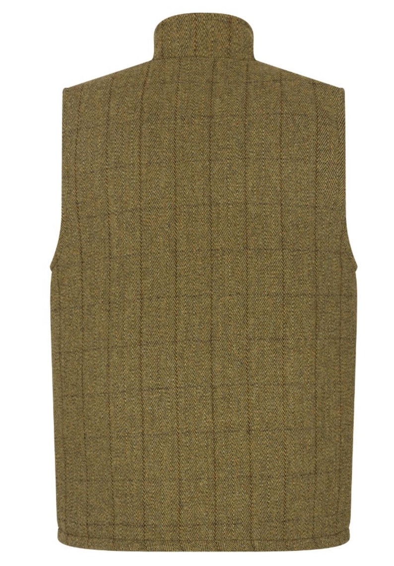 Mens Tweed Waistcoat Gilet Shooting Riding Hunting Waistcoat Green New ...