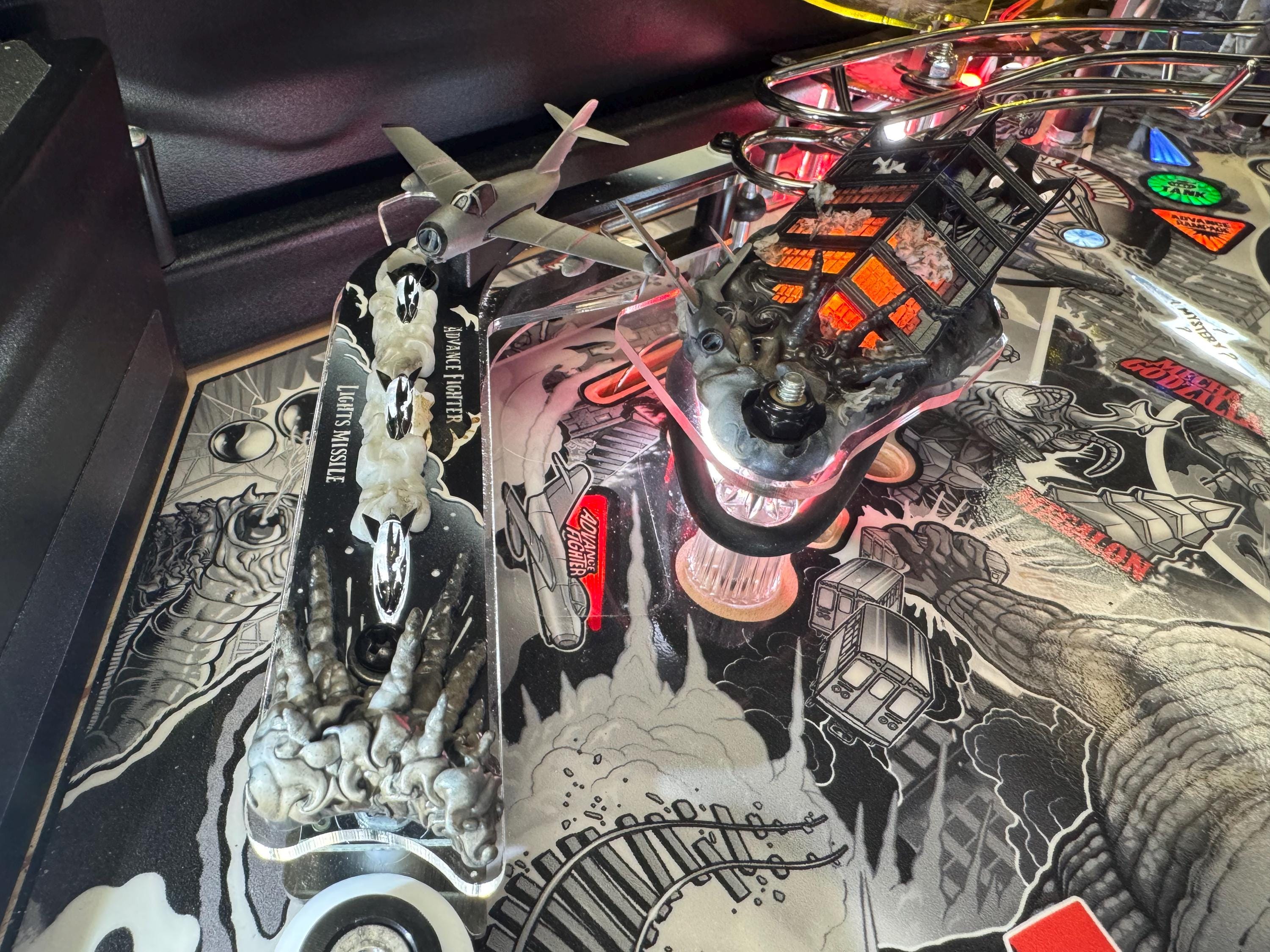 GODZILLA 70th/og - Custom Made 3D Return Lane Guide MOD Set by Crcades ...