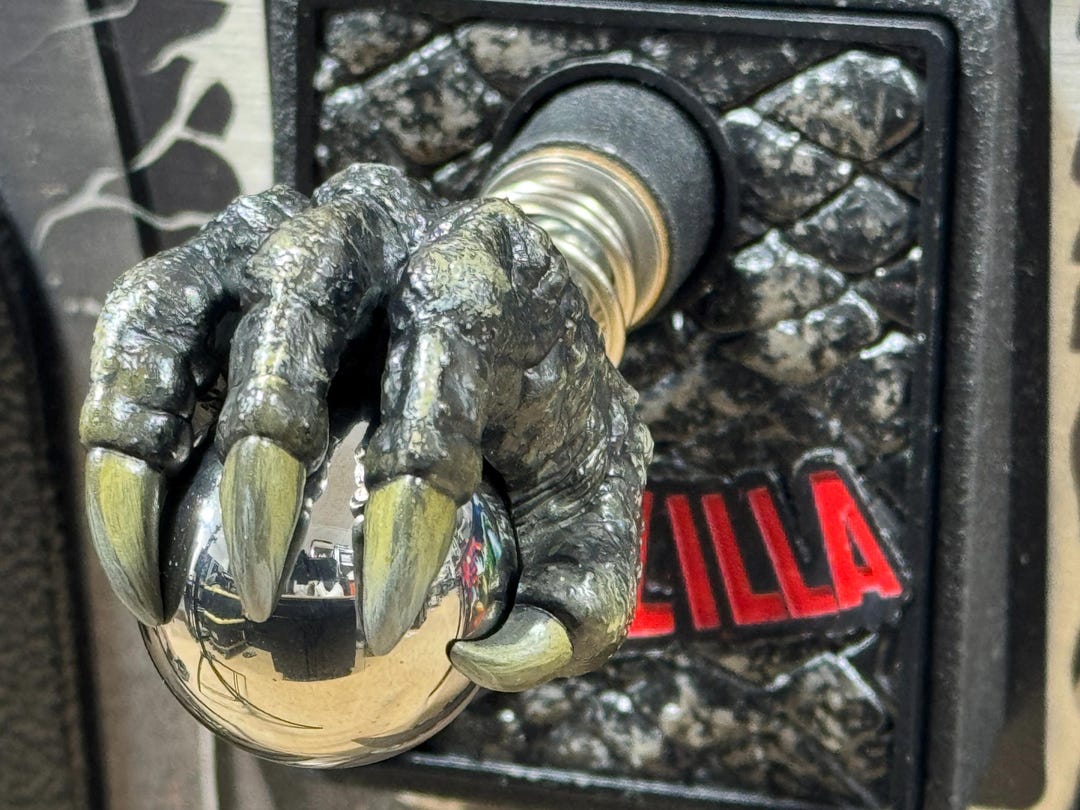 GODZILLA 70TH B/W MAGNA GRAB Shooter Rod and Plate by Crcades - Etsy