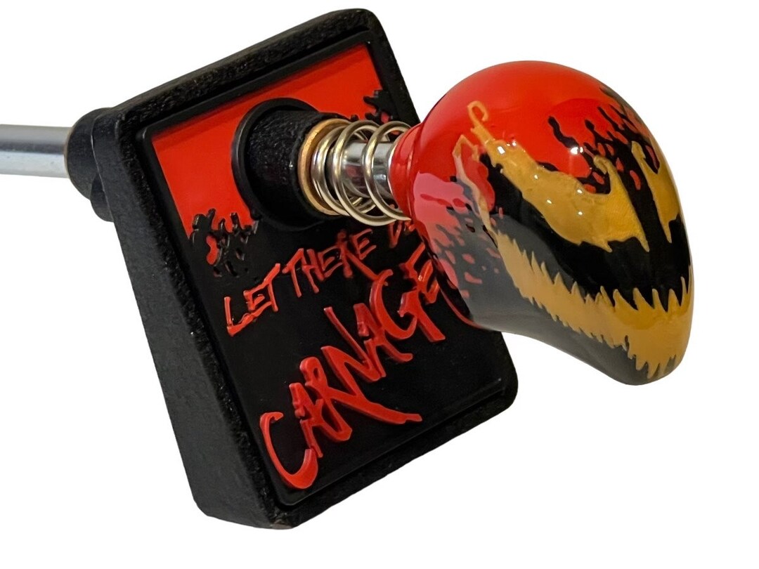 Venom Pinball- Carnage Custom Shooter Rod With Shooter Rod Plate - Etsy