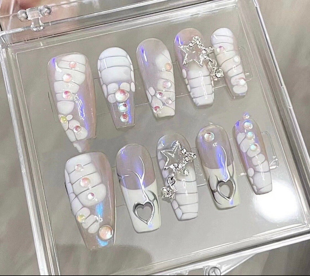 CROC Nail Art Free Style 3/handmade Custom Pres on Nails - Etsy