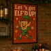 Funny Christmas Elf Poster: Retro Holiday Party Print (digital Download ...