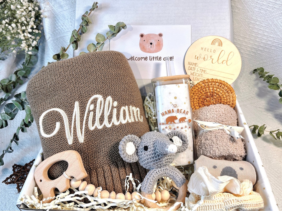 Personalised Baby Name Basket,new Born Gift,new Mom Gift With ...