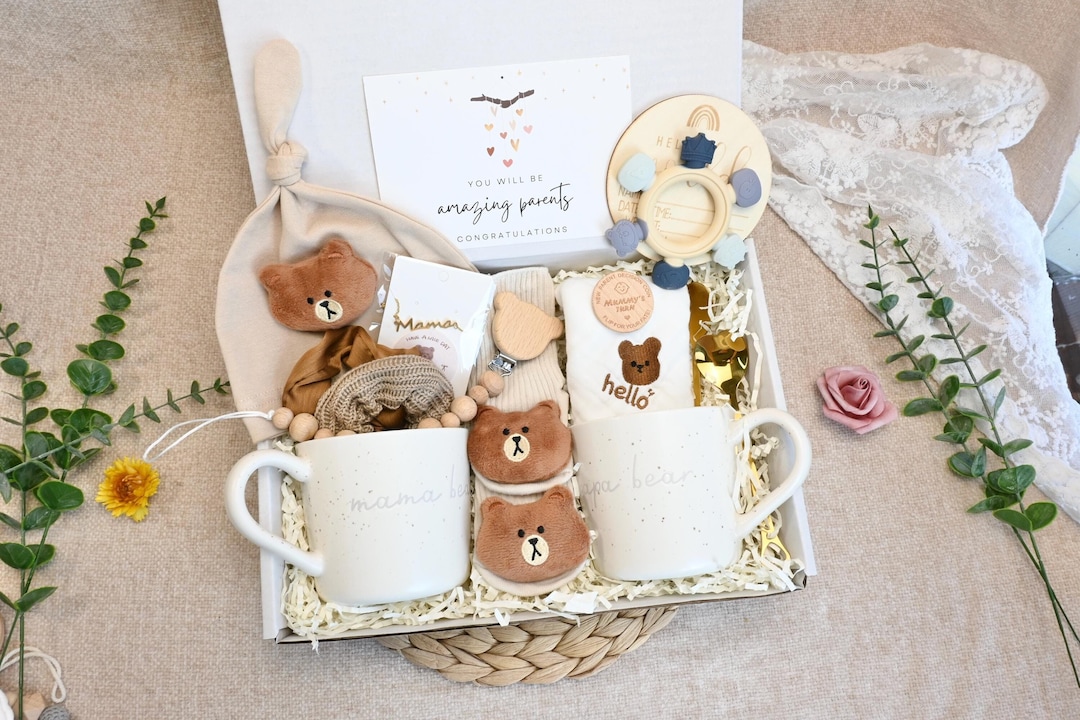 New Parents Gift Box,pregnancy Gift，gender Neutral Gift With Bear Mug ...