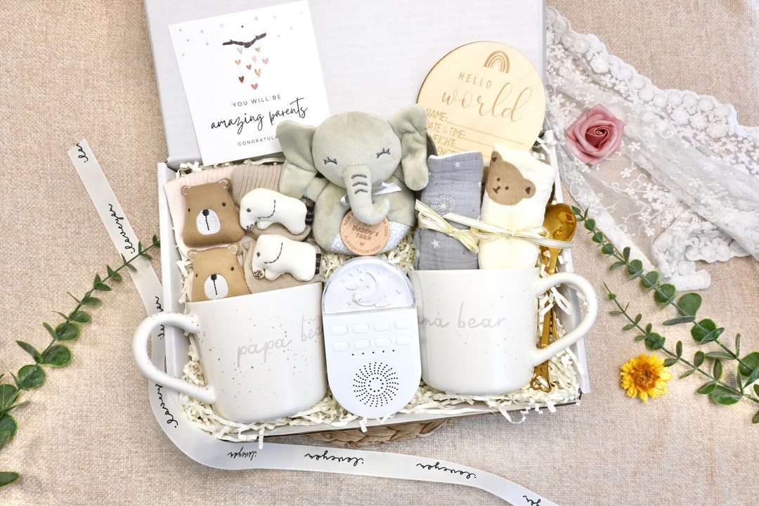 New Parents Gift Box With Baby Music Night Light,gender Neutral Gift ...