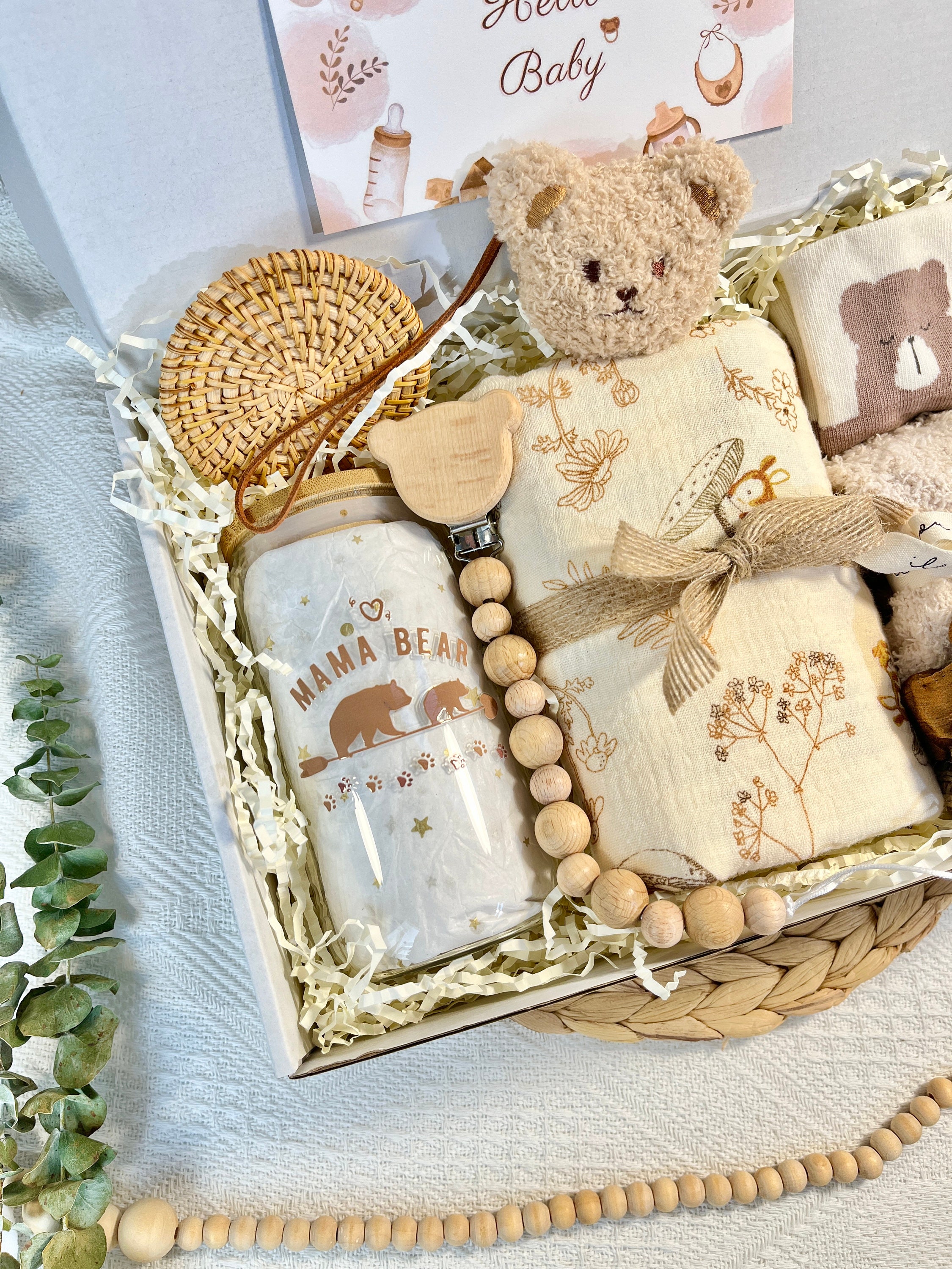 MAMA Bear for Mom and Baby Gift Set With Blanket,new Mom Gift ...