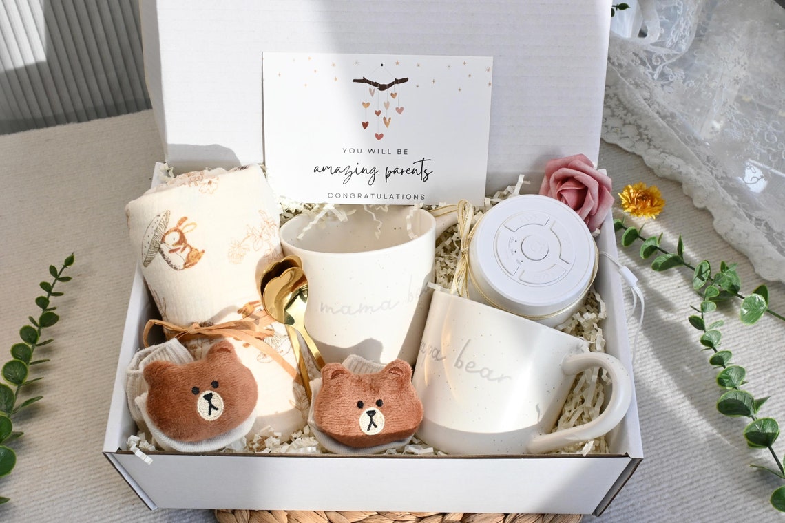 New Parents Gift Box With Baby Music Night Light,gender Neutral Gift ...