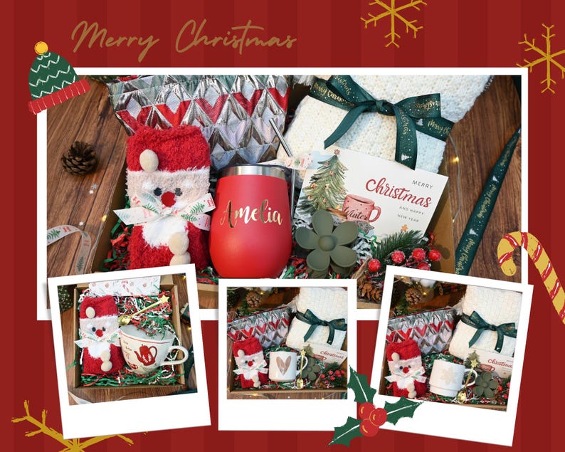 Personalized Christmas Gift Box,holiday Gift,hygge Warm and Cozy Gift ...