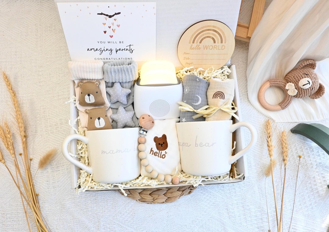 New Parents Gift Box With Baby Music Night Light,gender Neutral Gift ...