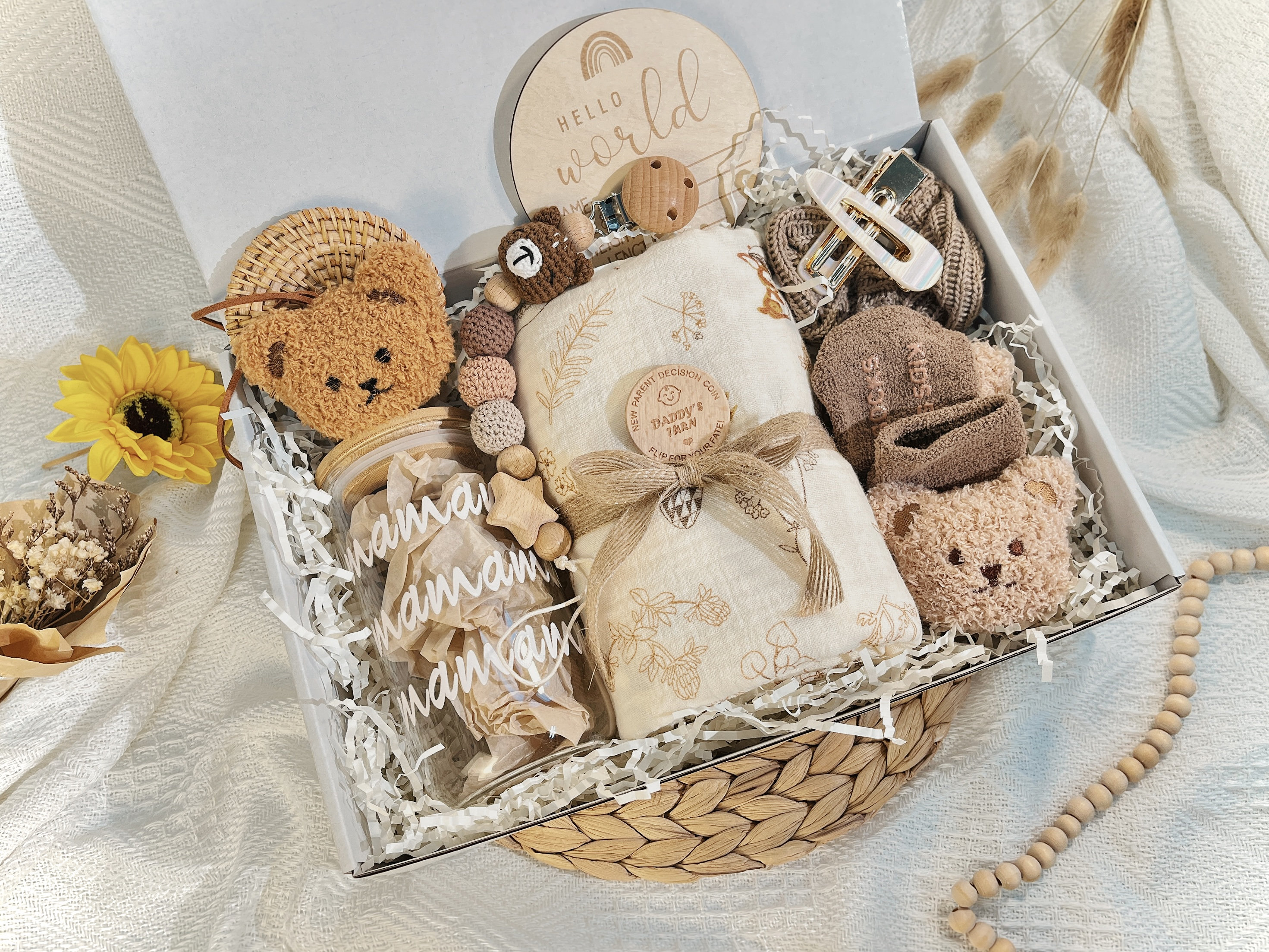 Mom and Baby Gift Set With Blanket,new Mom Gift, Pregnancy Gift, Baby ...