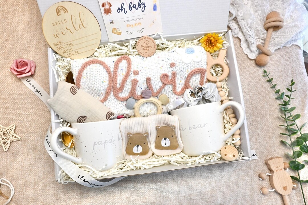 New Parents Gift Box With Custom Sweater,gender Neutral Gift,new Baby ...