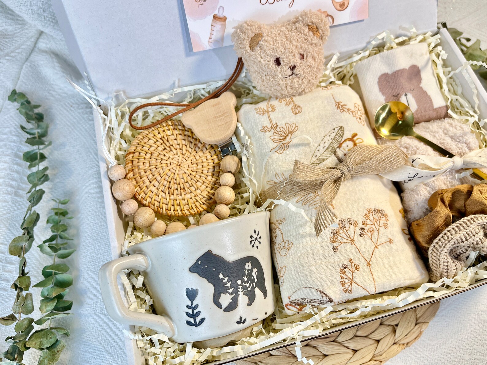 MAMA Bear for Mom and Baby Gift Set With Blanket,new Mom Gift ...
