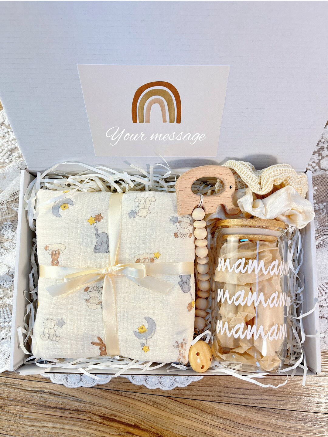 Pregnancy Gift，mom and Baby Gift Set With Blanket,new Mom Gift, Baby ...