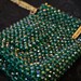 Emerald Green Crystal Beaded Handbag With Double Shoulder Chain ...
