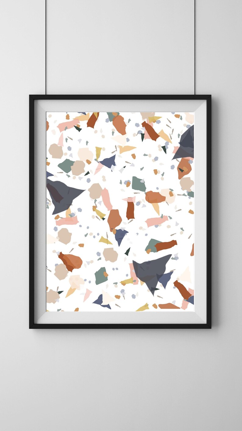 Terrazzo Art Home Design Art Wall Art Print Printable Art - Etsy