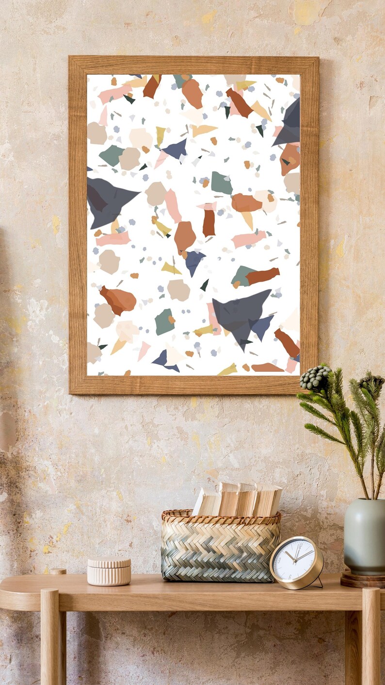 Terrazzo Art Home Design Art Wall Art Print Printable Art - Etsy