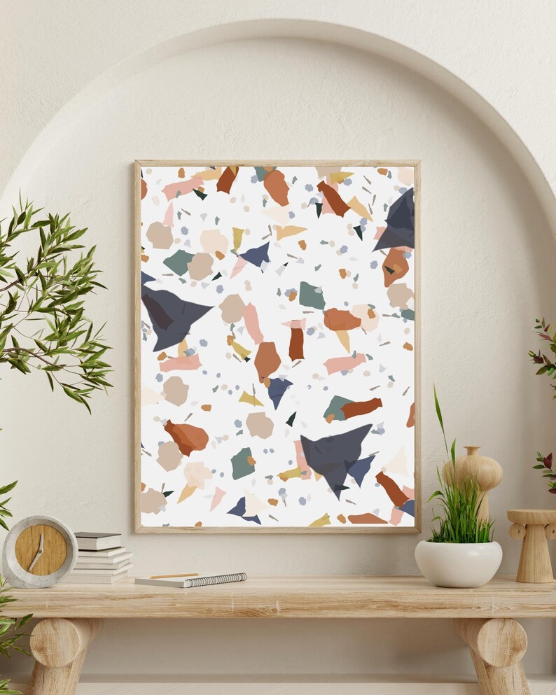 Terrazzo Art Home Design Art Wall Art Print Printable Art - Etsy