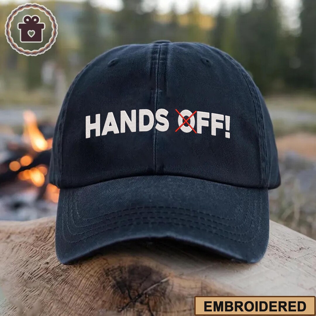 Hands off Protest Embroidered Hat, Save Public Lands Medicare Social ...