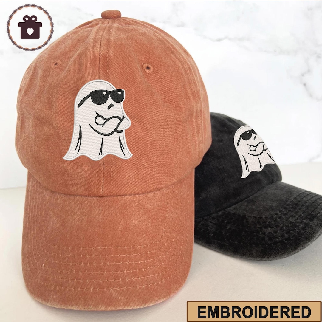 Embroidered Ghost Halloween Cap Ghost Cap Dad Cap Halloween Costumes ...