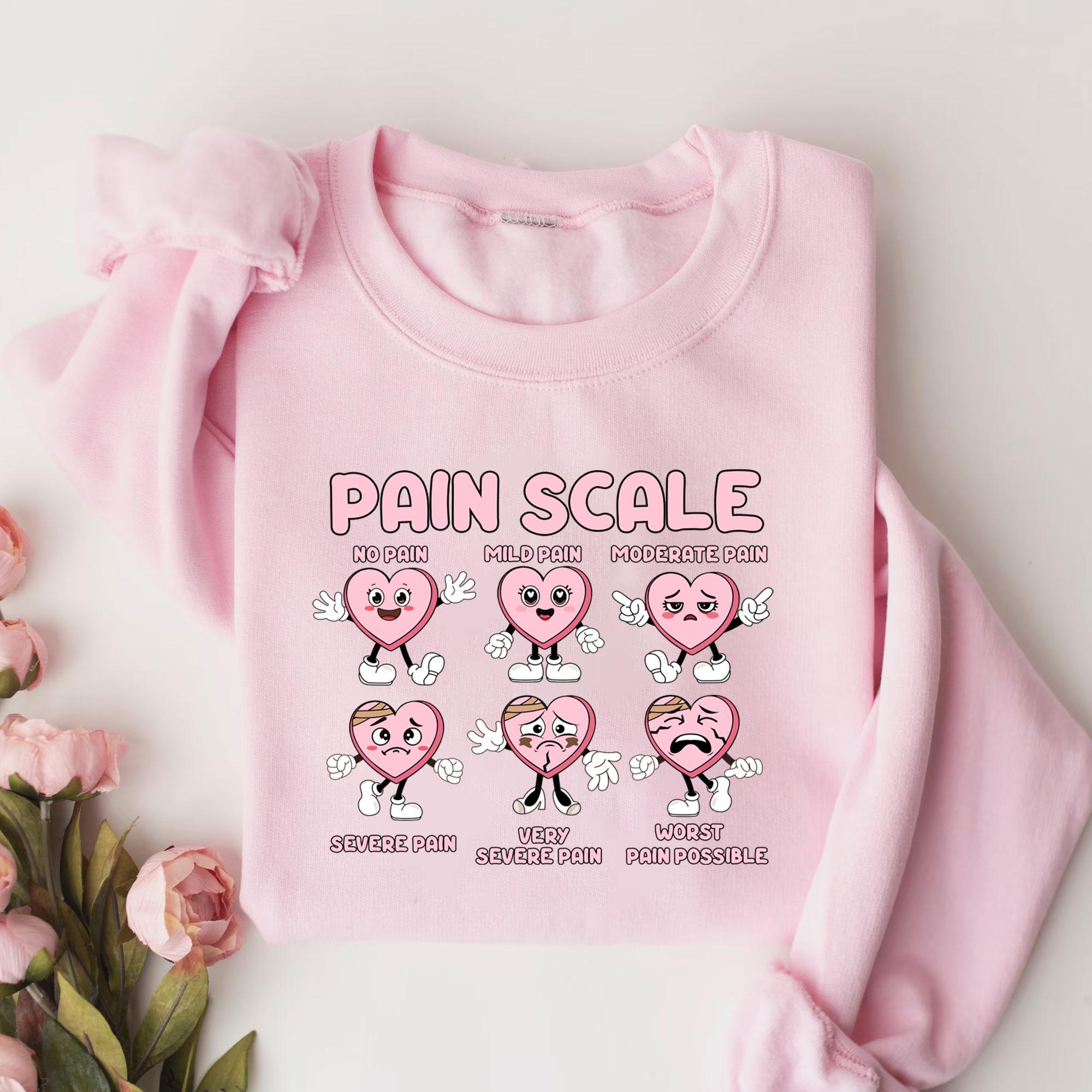 Pain Scale Valentine Png, Valentine Nurse Png, Heart Nurse Png, Funny ...