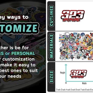 Custom Race Number Name Sticker Personalized Racing Name Number Text ...