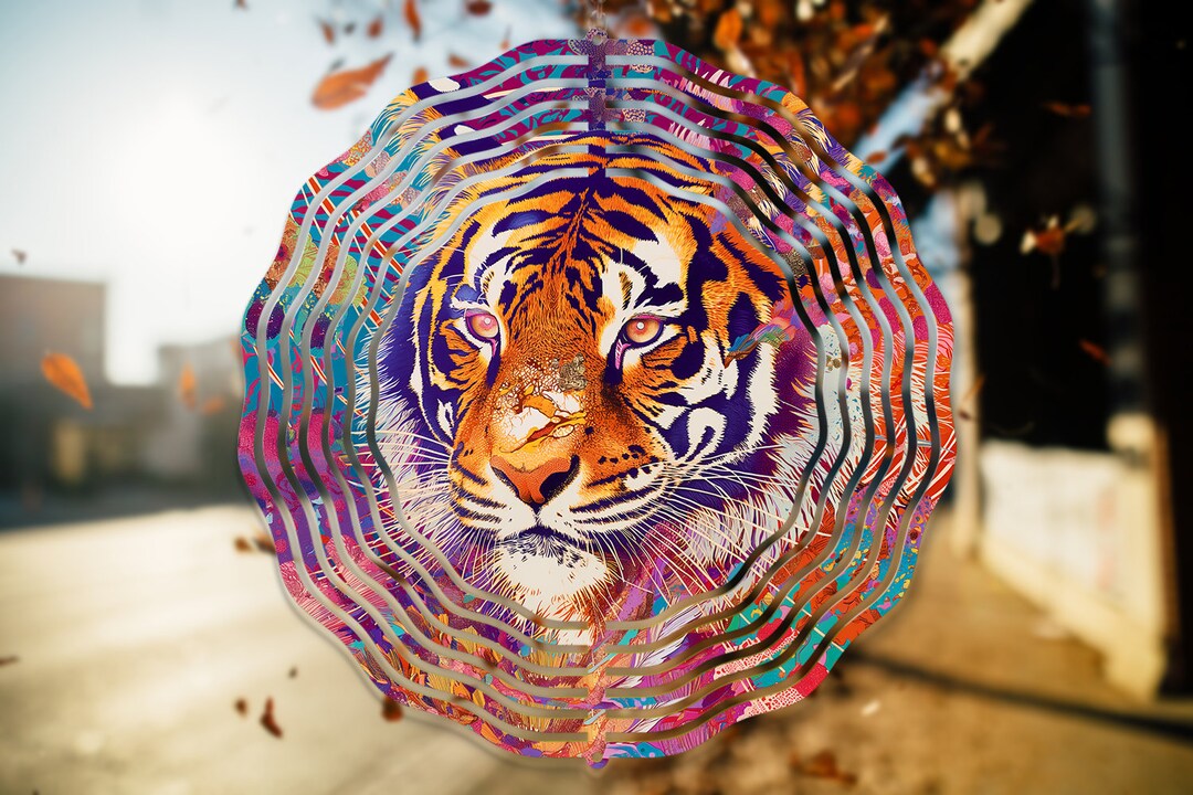 Tiger Wind Spinner PNG, Wind Spinner Sublimation Designs, Garden ...