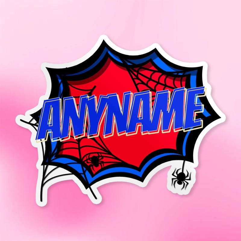 Spiderman Name Tags - Etsy