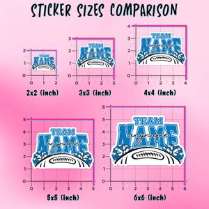 Custom Football Cheer Sticker, Personalized Cheerleader Team Spirit ...