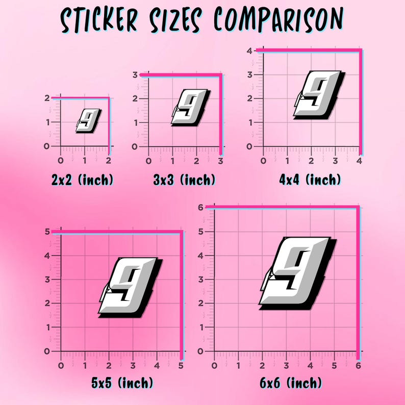 Custom Racing Number Decals Sticker, Personalized Sports Racing ...