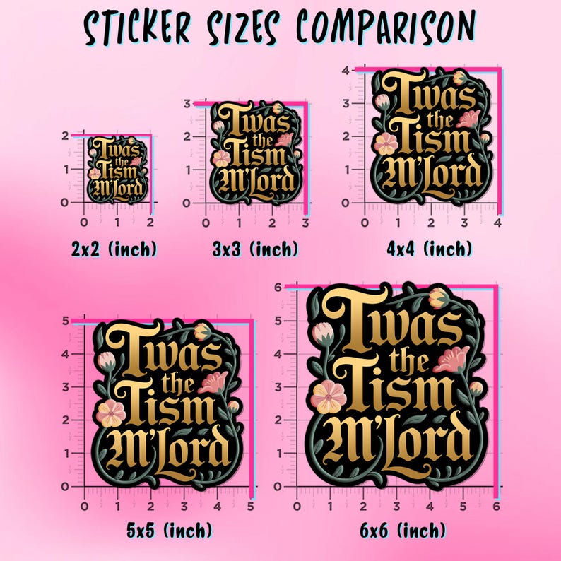 Twas the Tism M‘lord Sticker, Autism Awareness ADHD Mental Health ...