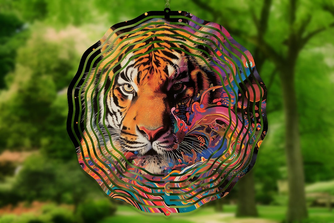 Tiger Wind Spinner PNG, Wind Spinner Sublimation Designs, Garden ...