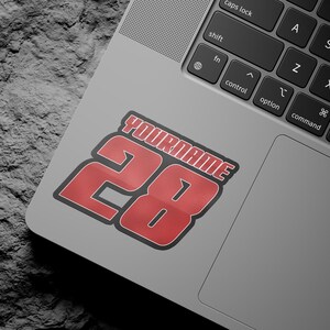 Custom Racing Racing Name Number Stickers Die-cut Waterproof Vinyl ...