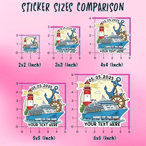 Custom Family Cruise Sticker, Personalized Cruises Summer Trip, Outdoor ...