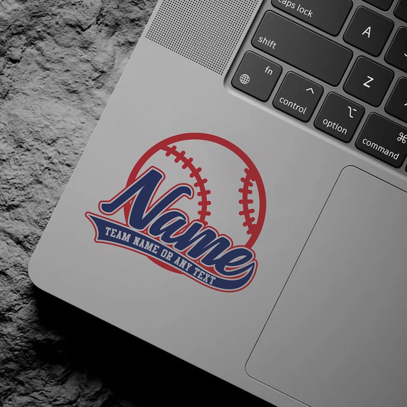Custom Baseball Logo Sticker Personalized Name Baseball Softball Family ...
