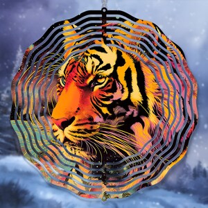 Tiger Wind Spinner PNG, Wind Spinner Sublimation Designs, Garden ...