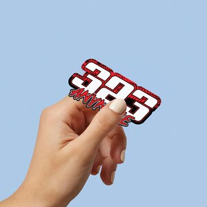 Custom Race Number Name Sticker Personalized Racing Name Number Text ...