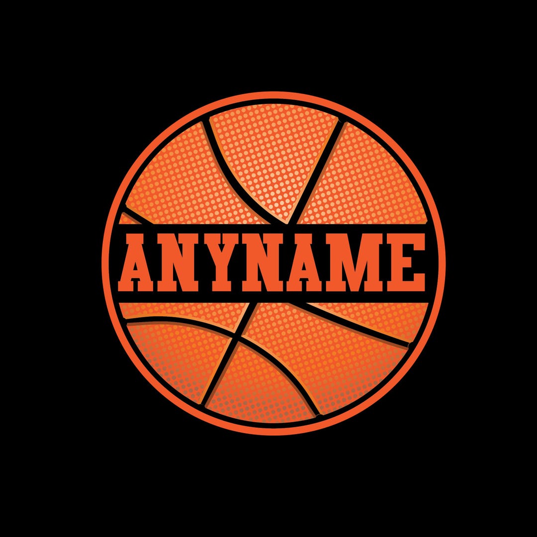 Custom Basketball Name Sticker Personalized Basketball Name Number ...
